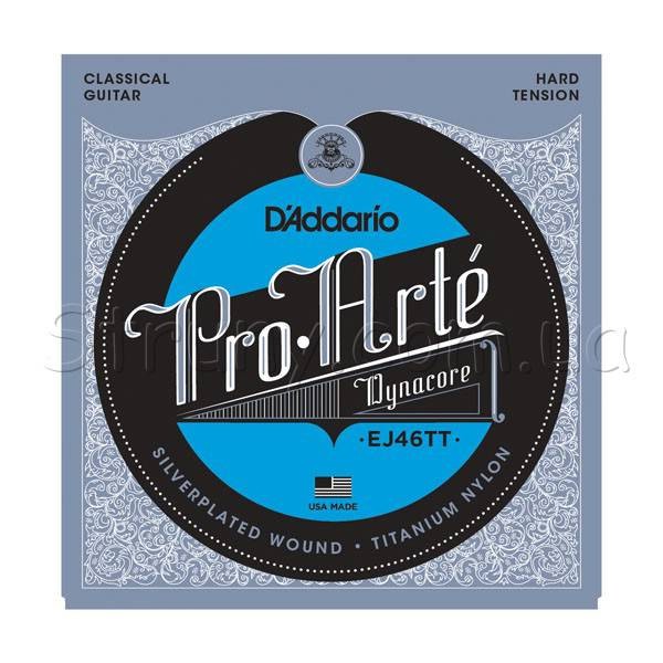 D'Addario EJ46TT Dynacore Titanium Trebles Hard Tension — купити у ...